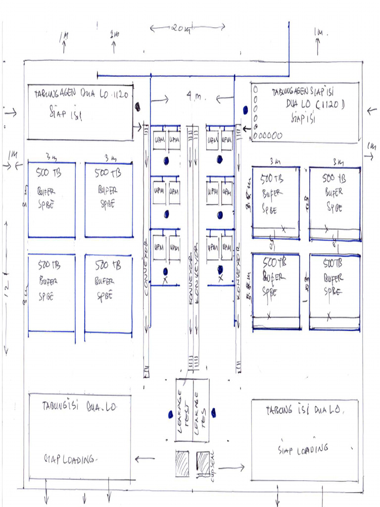 Rencana Marka Tabung Filling Hall | PDF