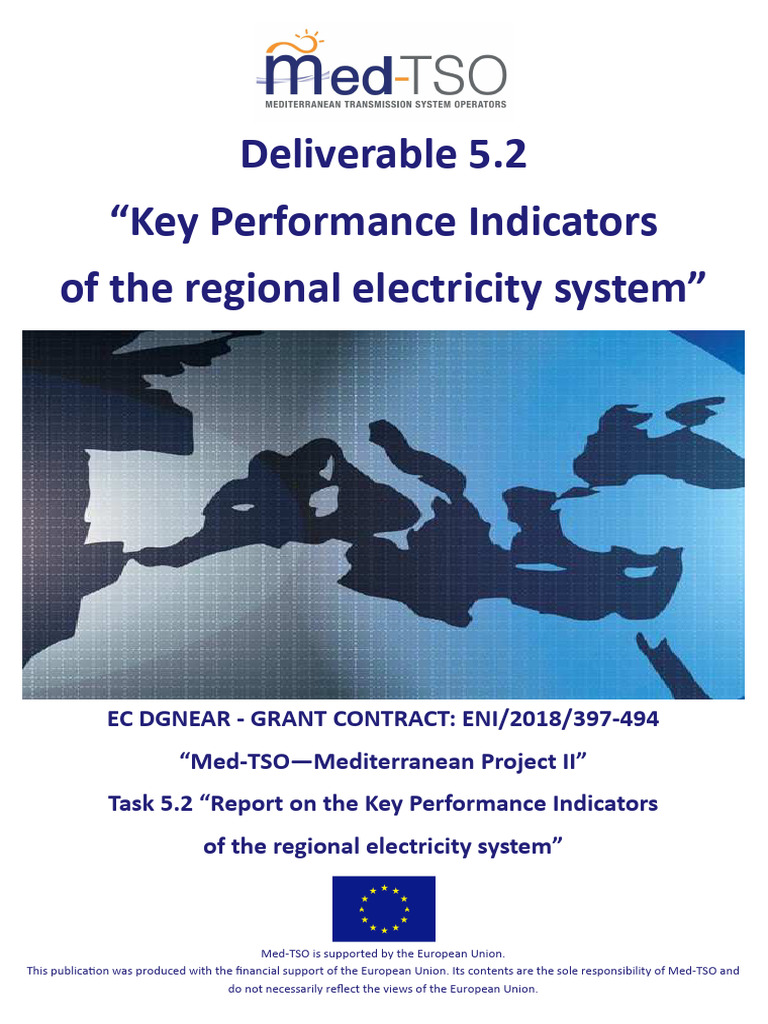 Deliverable 5.2 Key Performance Indicators of The Regional Electricity ...