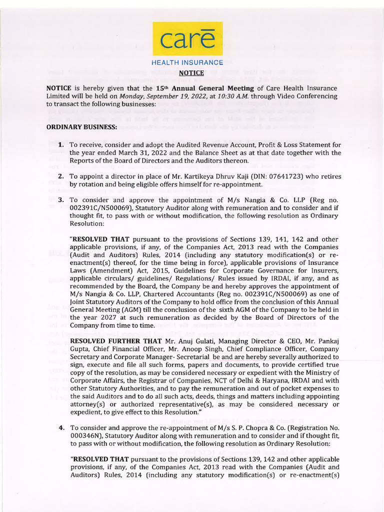 Notice 1662016908 | PDF