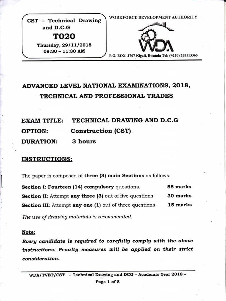 Technical Drawing and DCG 2018 | PDF | Crafts
