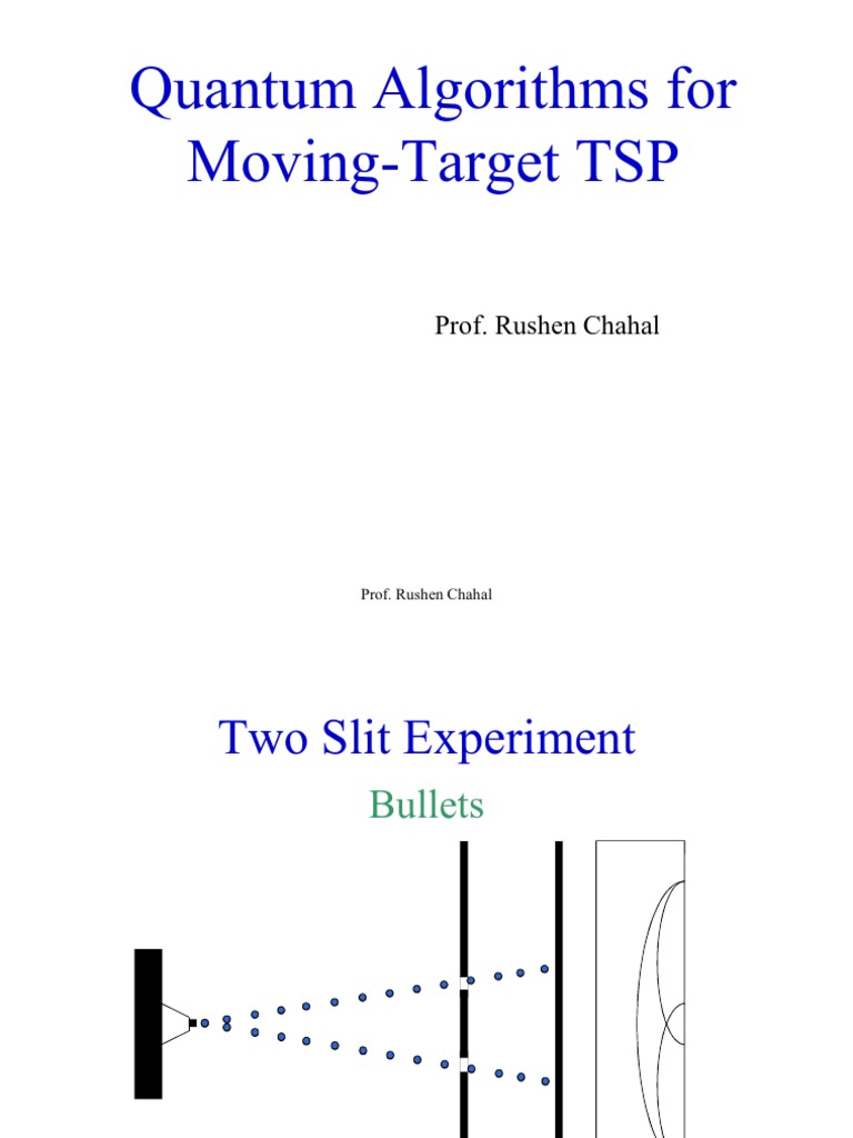 Quantum Algorithms For Moving-Target TSP | PDF | Algorithms ...
