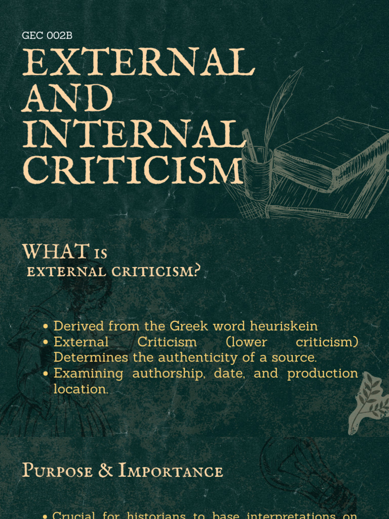 Understanding Historical Criticism Methods | PDF | Accuracy And ...