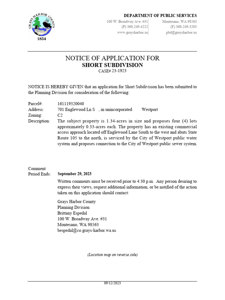 23-1923 SSA Notice of Application | PDF