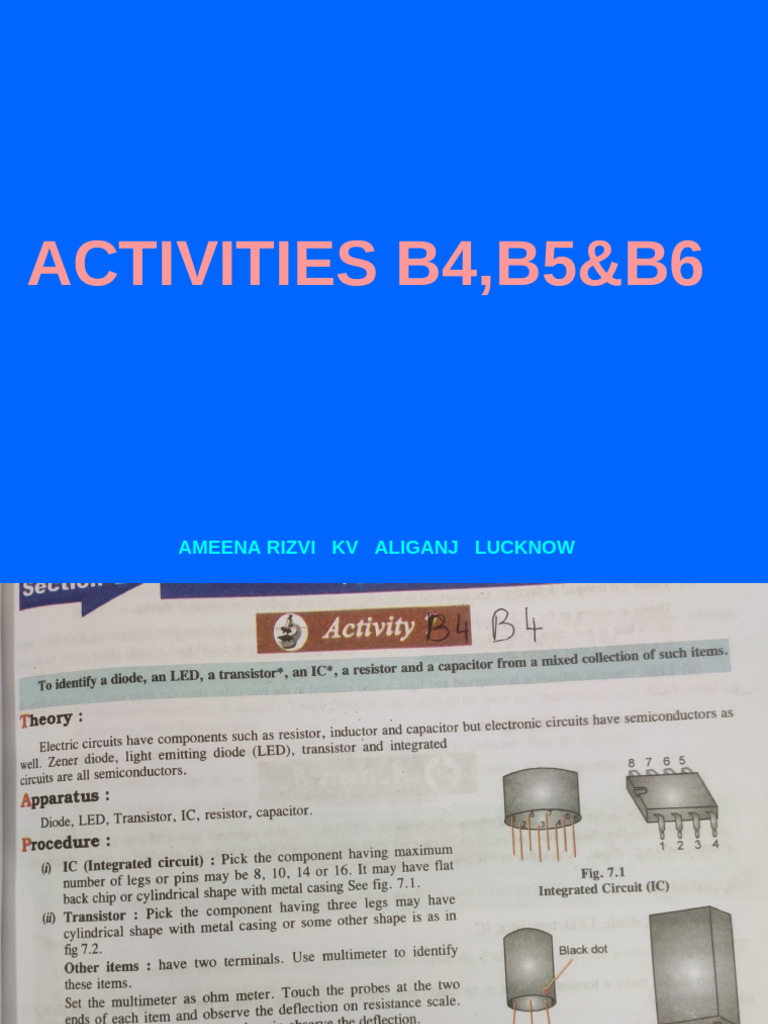 Activities B4, B5, B6 | PDF