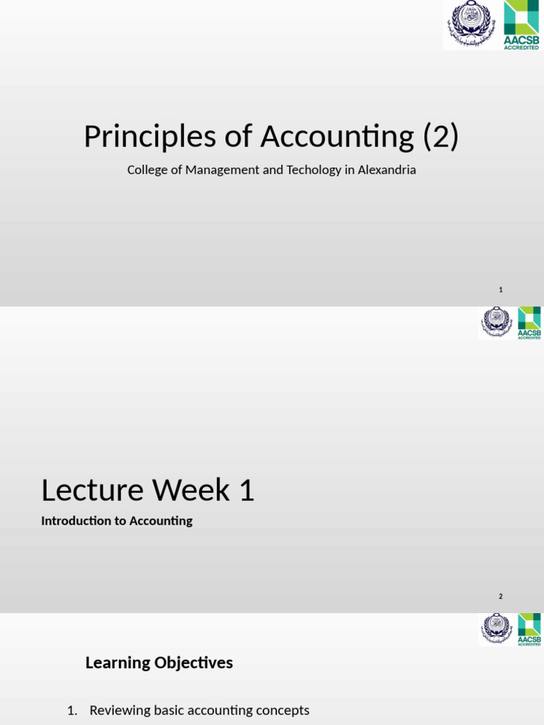 Introduction to Accounting Concepts | PDF | Financial Accounting ...