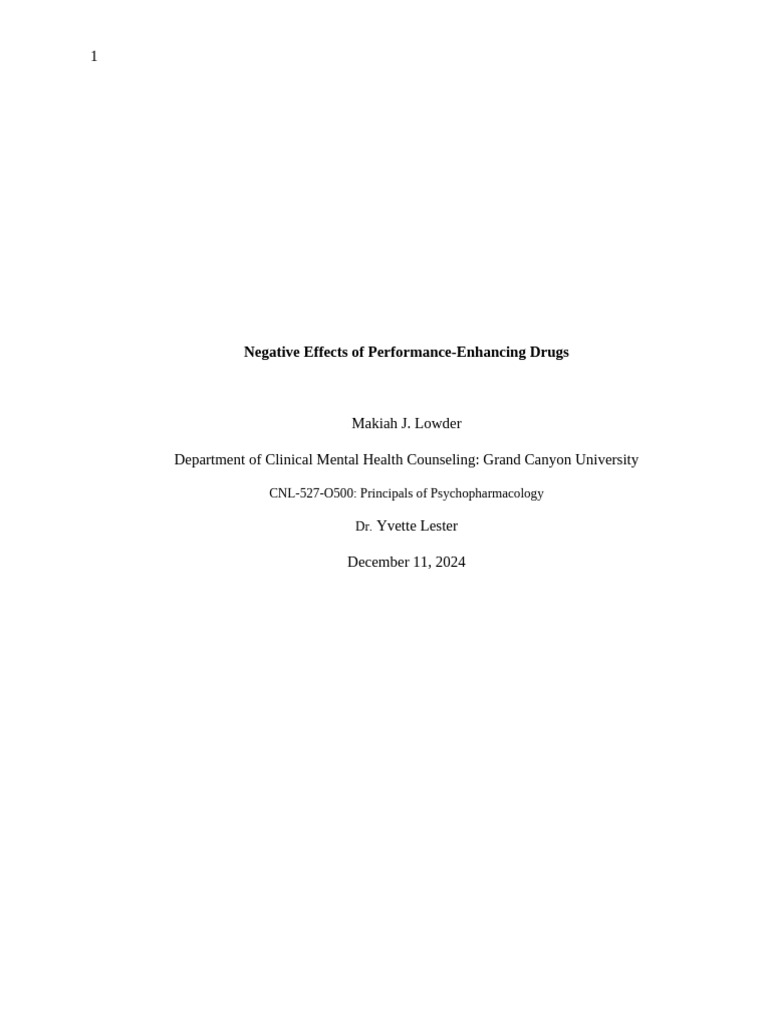 Negative Effects of Performance References | PDF | Health Care | Medicine