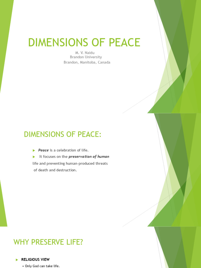 Dimensions of Peace Explained | PDF | Peace | Violence