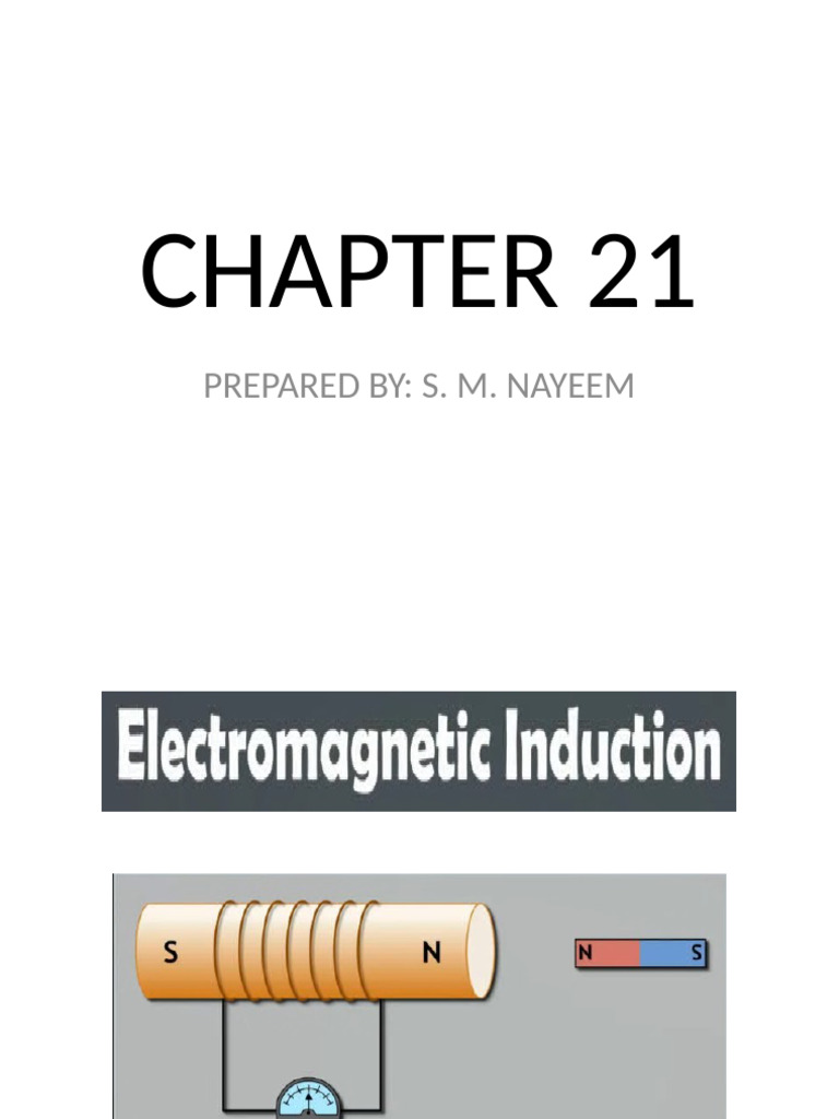 Chapter 21 - Electromagnetic Induction | PDF