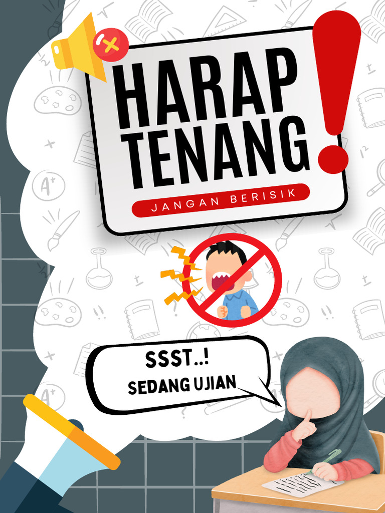 Poster Harap Tenang Ada Ujian | PDF