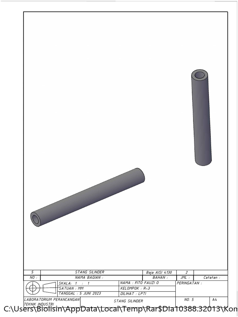 STANG SILINDER APPLY | PDF