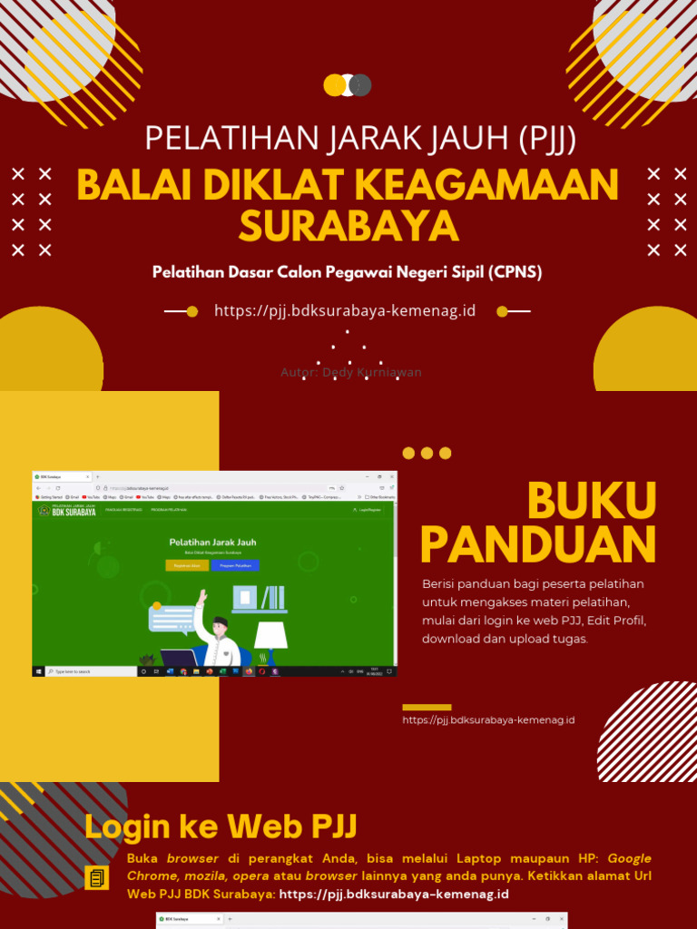 Panduan E-Learning Latsar MA Tahun 2024 Opt | PDF