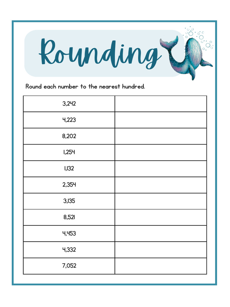 Rounding Numbers | PDF