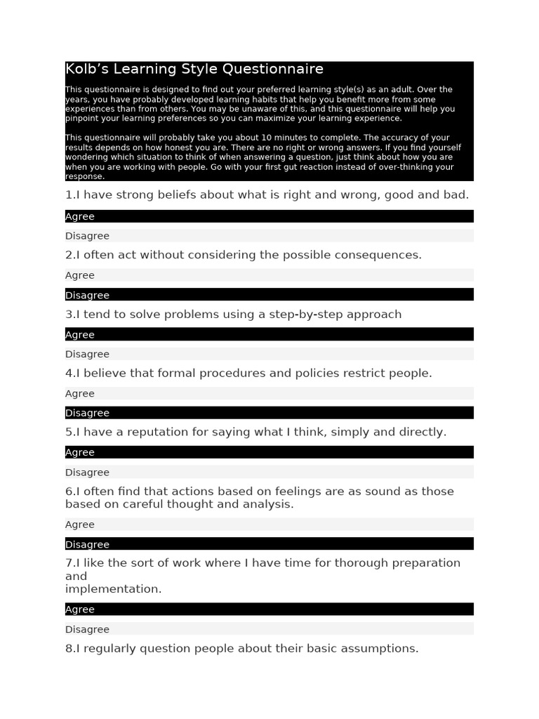 Module 3 Assignment | PDF | Thought | Learning Styles