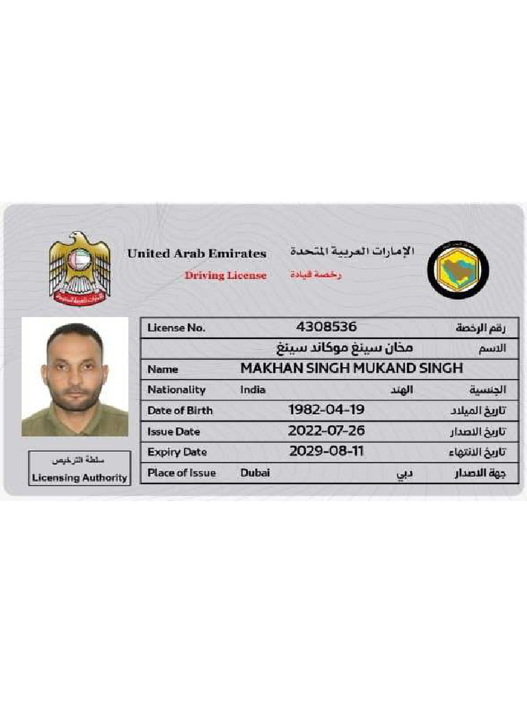 Makhan Singh - 67563 Dxb | PDF