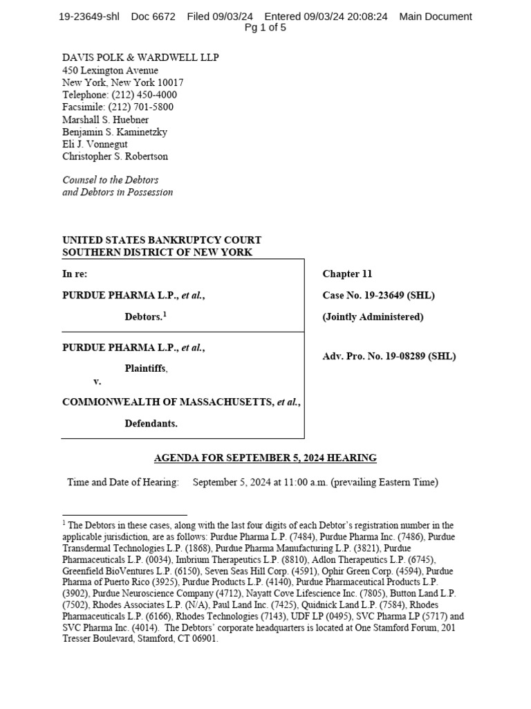 Counsel To The Debtors and Debtors in Possession: Et Al | PDF | Bankruptcy