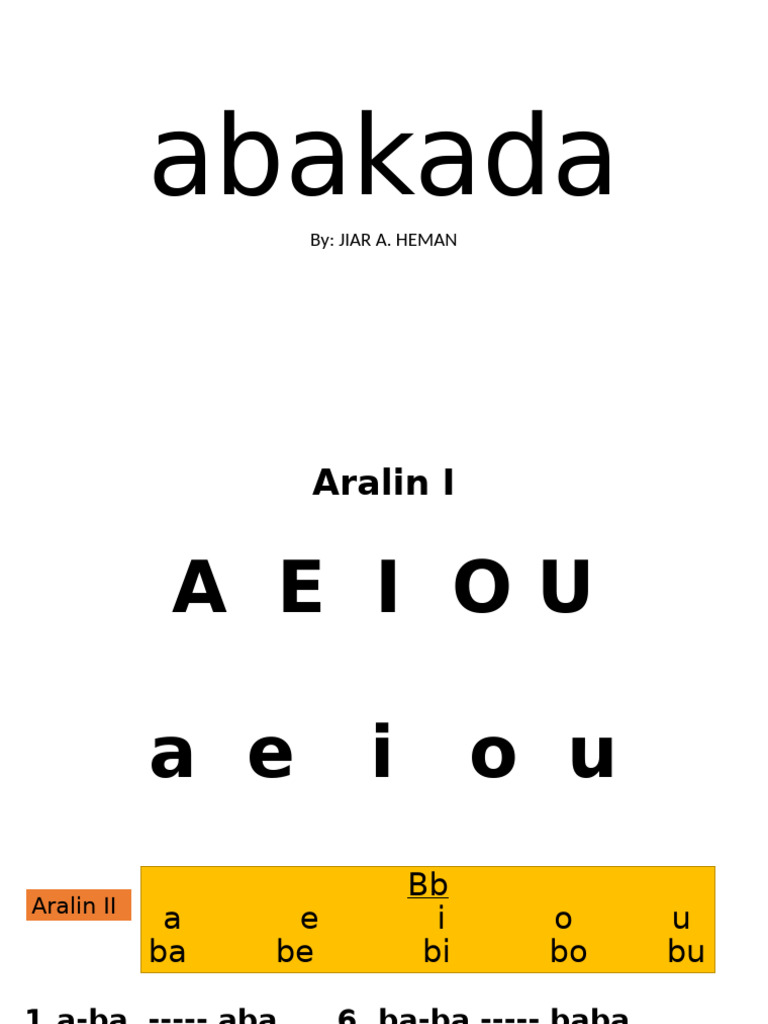 Abakada | PDF