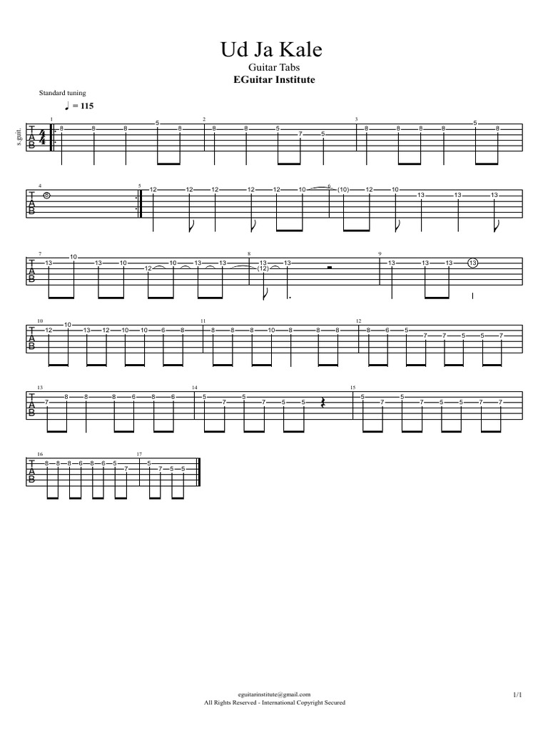 Ud Ja Kale Guitar Tabs and Chords | PDF | Guitar Family Instruments ...