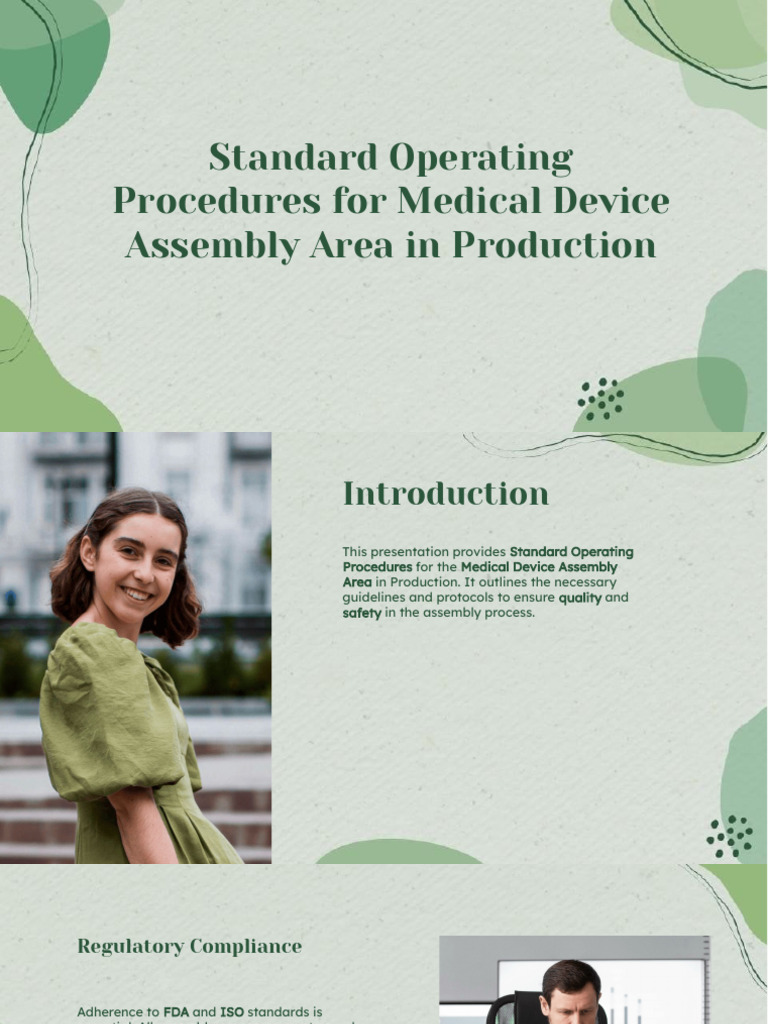 Standard Operating Procedures | PDF | Medical Device | Regulatory ...