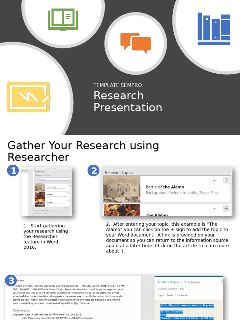 Research Presentation | PDF