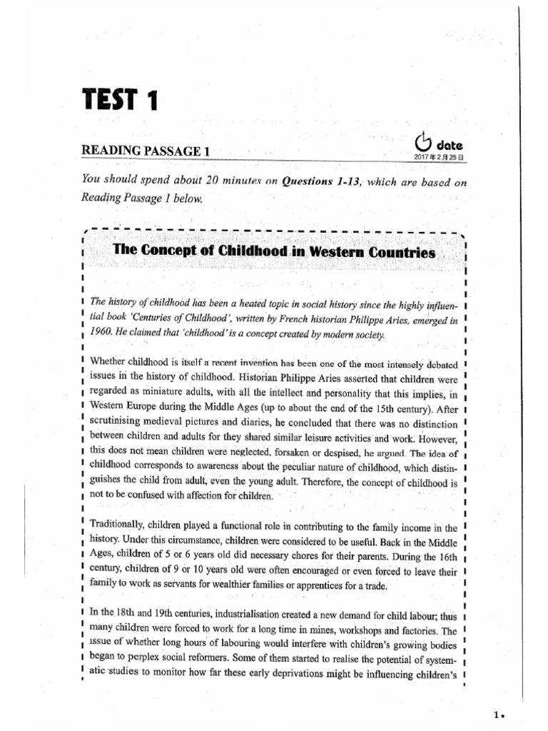 IELTS Reading Recent Actual Tests Vol 6 - Test 1 | PDF