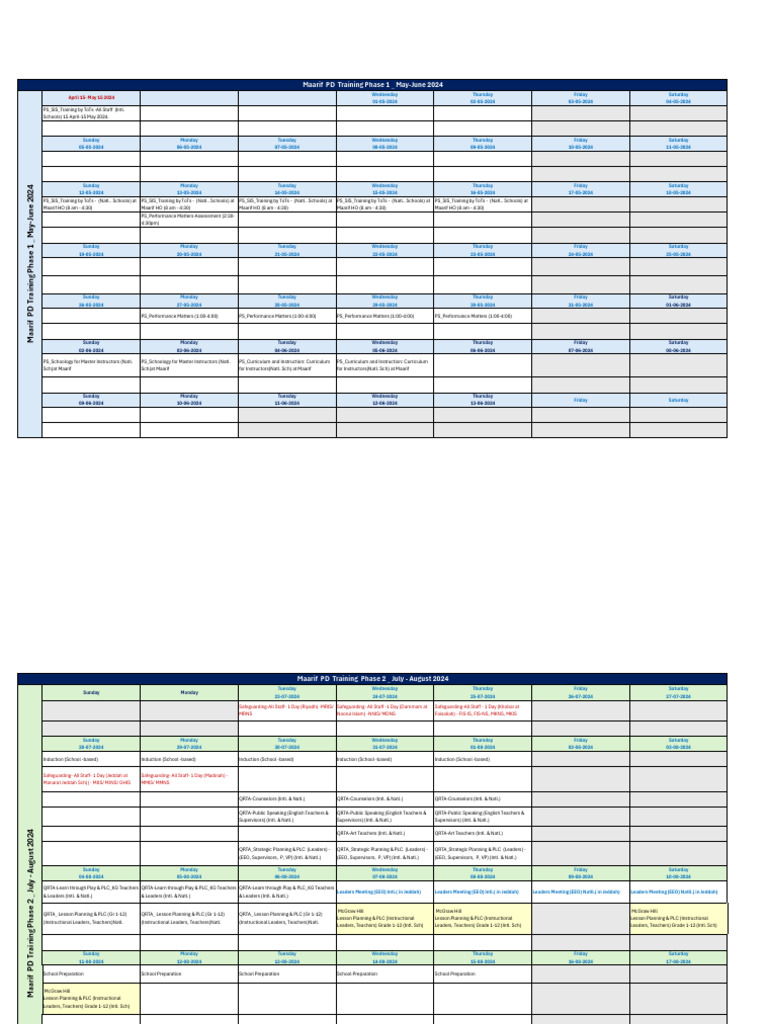 PD_Calendar_2024-25-1 | PDF