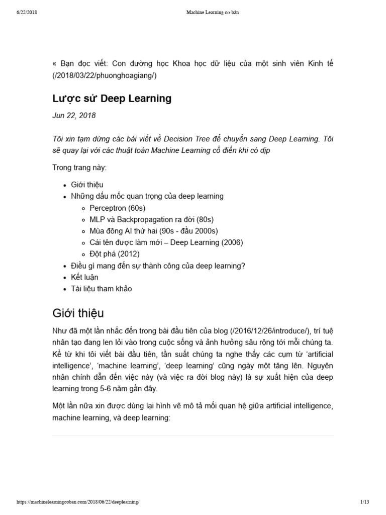 Machine Learning cơ bản | PDF