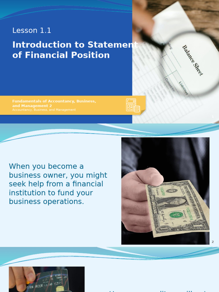 l1 Financial Statement of Position | PDF | Equity (Finance) | Balance Sheet