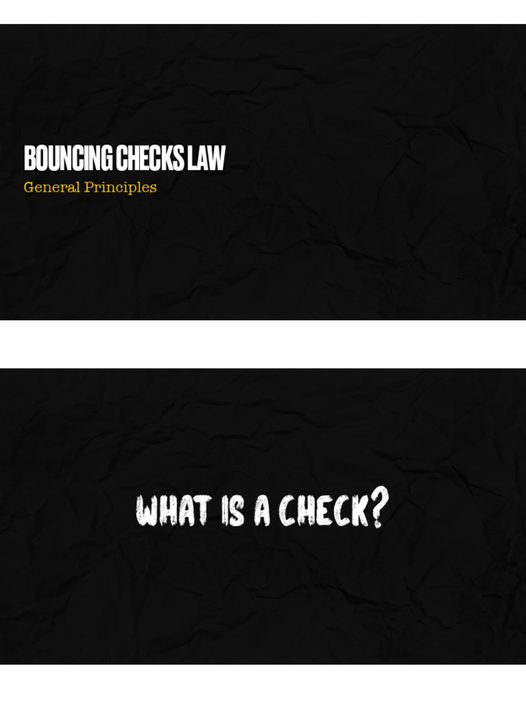 01-Bouncing-Checks | PDF | Negotiable Instrument | Justice