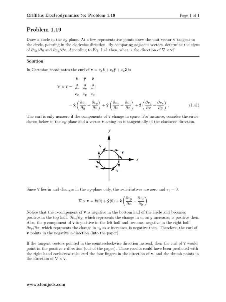 Griffiths ED5 e CH 1 P 19 | PDF