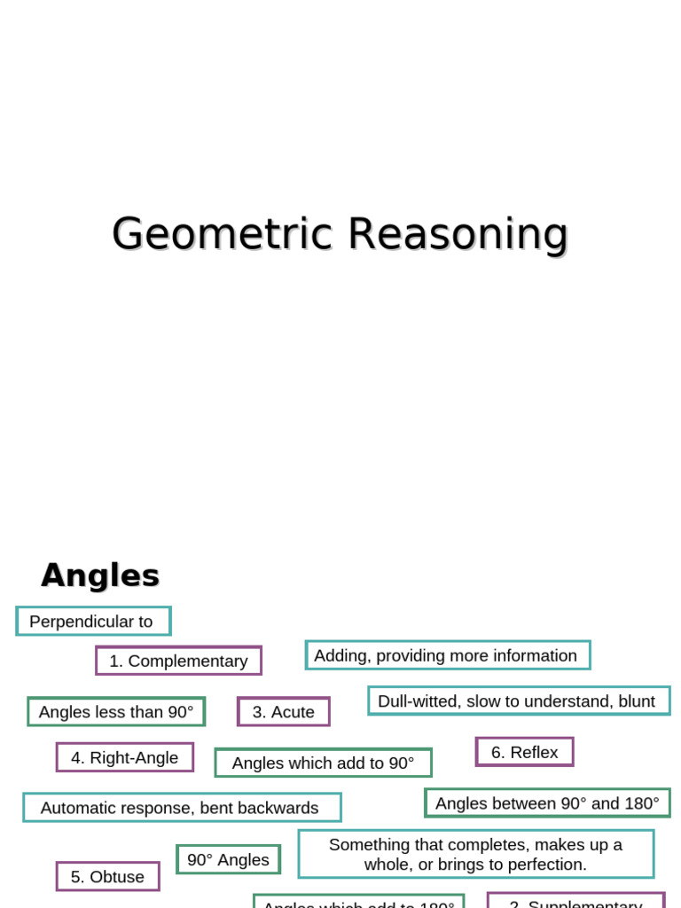 Geometric Reasoning - Intro | PDF | Euclidean Plane Geometry | Triangle ...