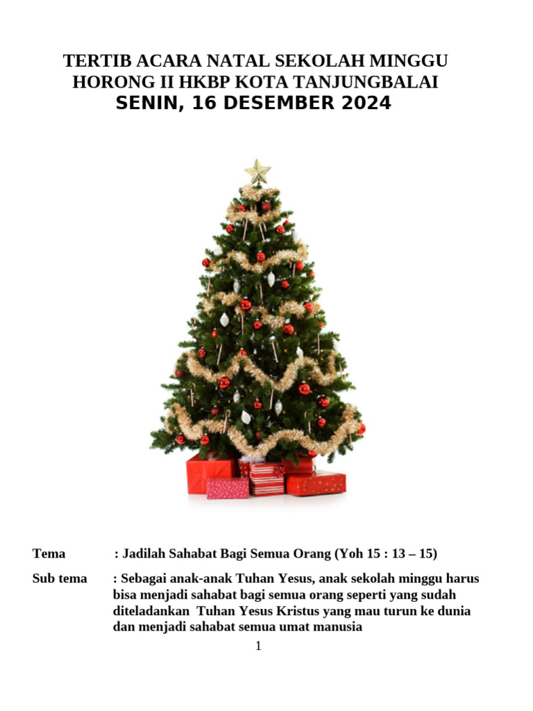 ACARA HORONG II Tahun 2024 | PDF