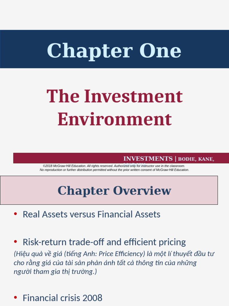 Bodie 11e PPT Ch01 Final | PDF