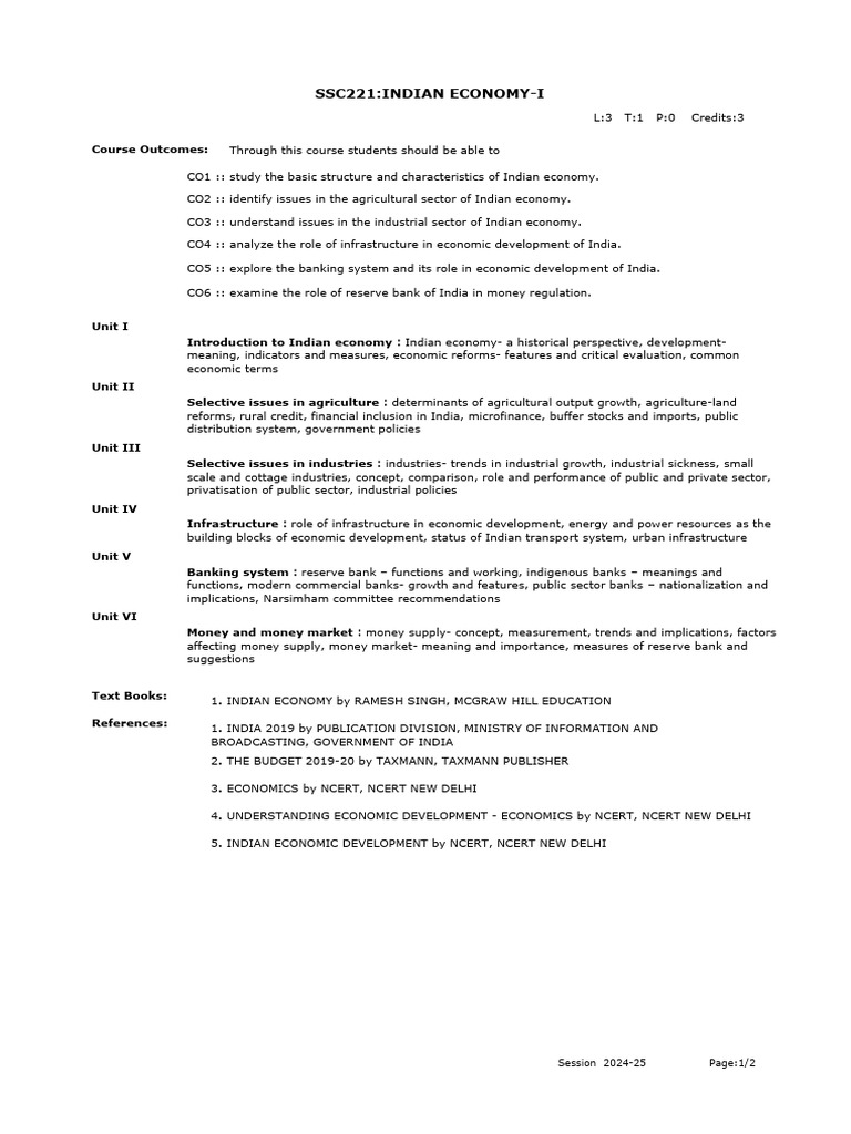 Indian Economy Overview and Issues | PDF | Economy Of India | Economic Development