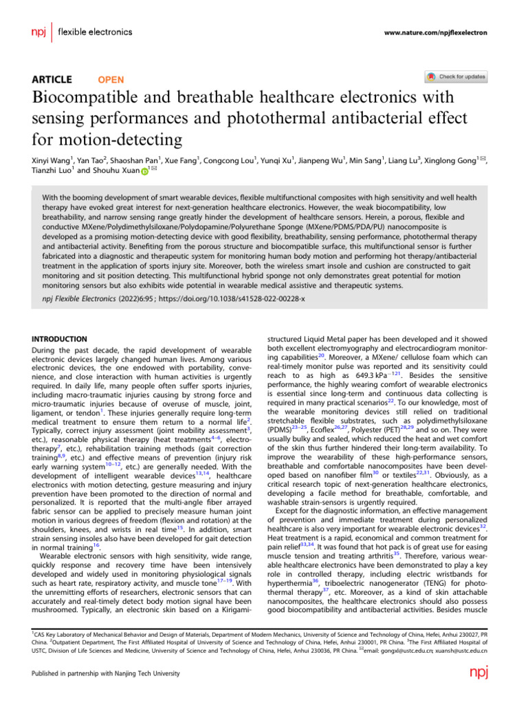 Low Presure - Nature Paper | PDF | Wearable Technology | Building ...
