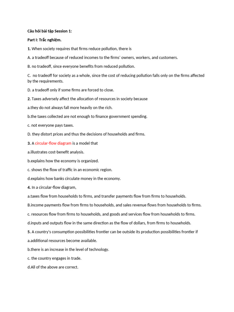 Session 1 - Homework Exercises | PDF | Demand | Taxes