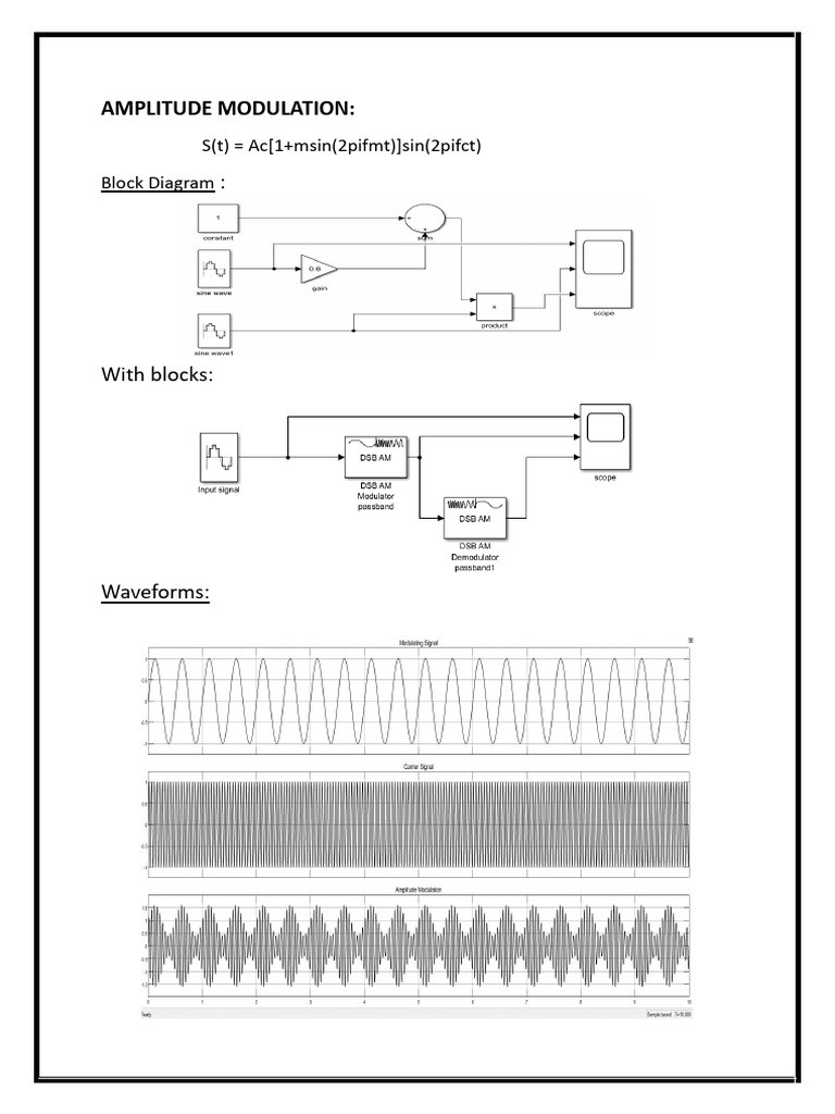 Amplitude Modulation 1 Pdf