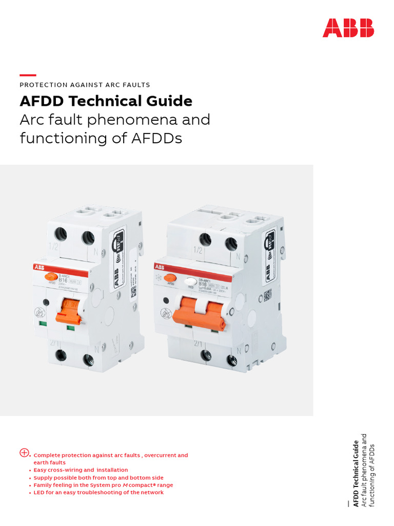 AFDD Technical Guide ABB | PDF | Electric Arc | Electrical Breakdown