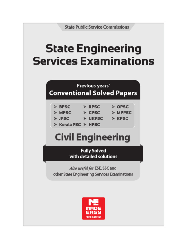 9789388137904 Ce State Engg Services Solved Papers Conv Reprint 2024 Pdf