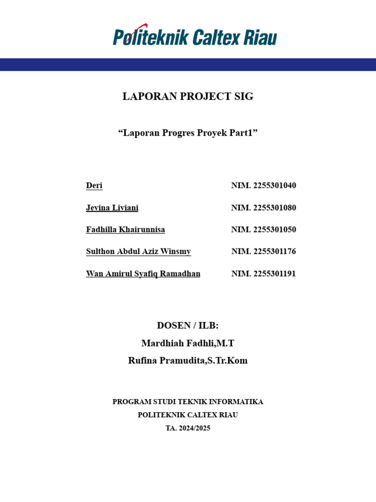 [SIG]ProgresPart1_Project_Kel4.docx | PDF