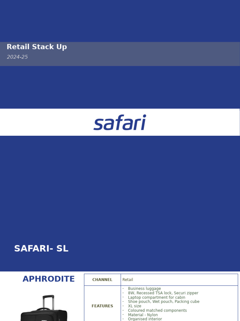 Retail Luggage & Accessories Guide | PDF | Laptop | Manufactured Goods