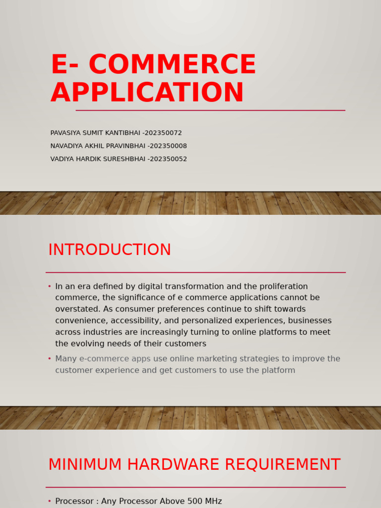E-50 E Commerce Application | PDF | Application Software | E Commerce