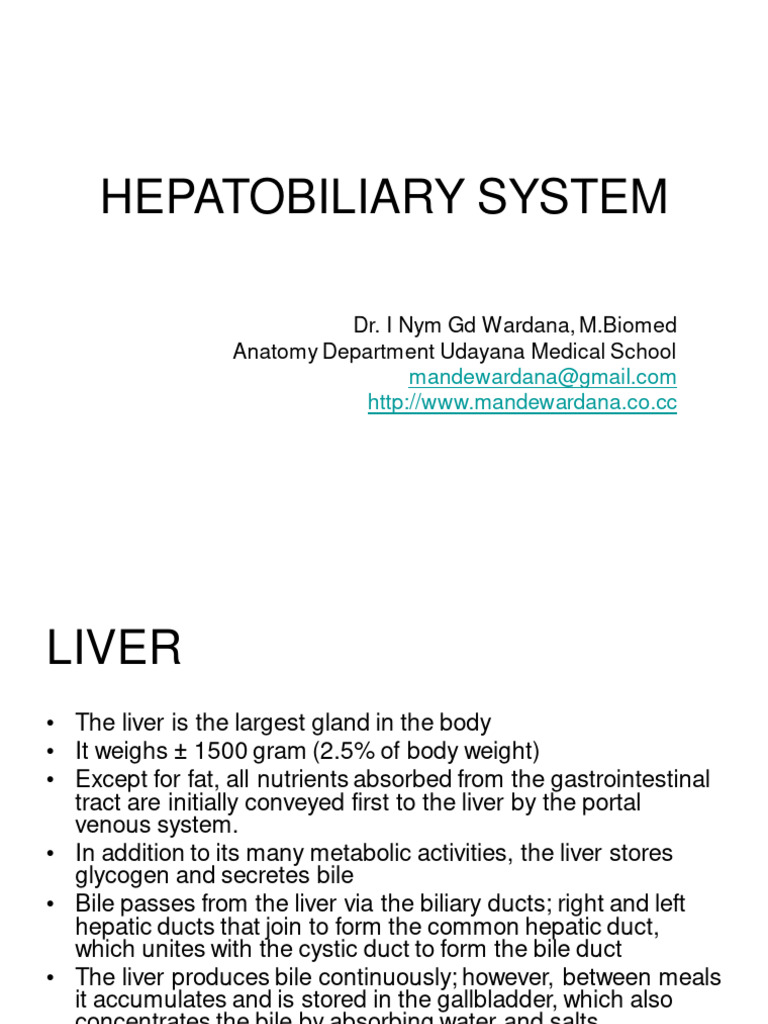 Hepatobiliary System (2) | PDF | Liver | Gallbladder