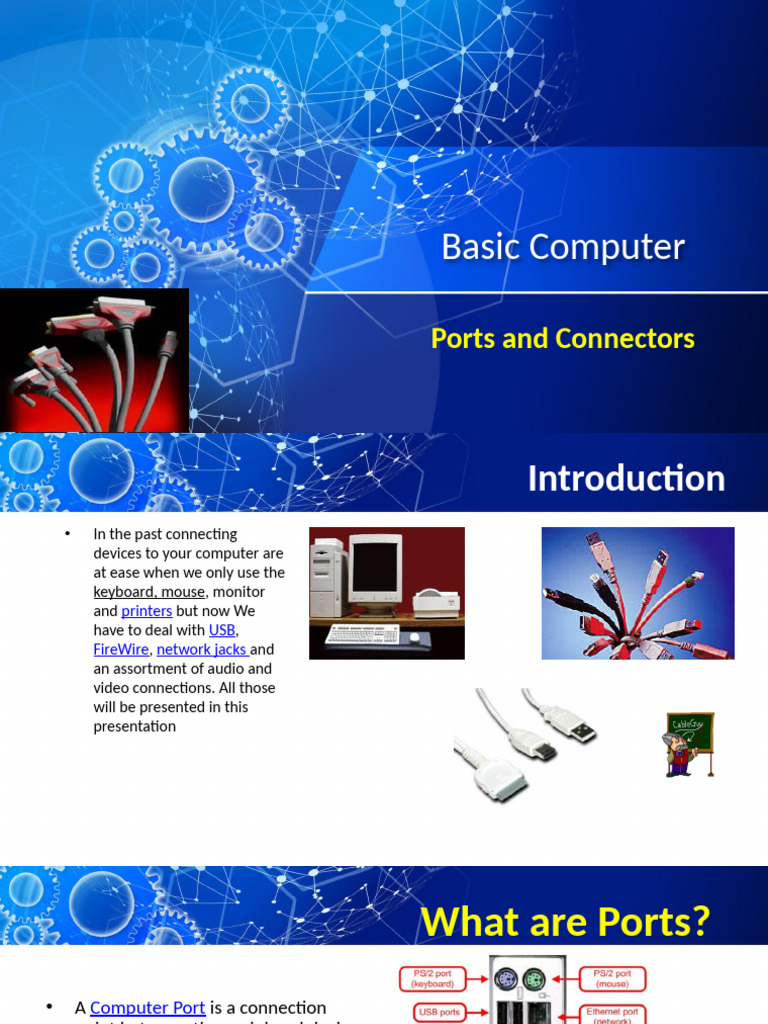 Computer Ports (1) | PDF | Usb | Computer Hardware