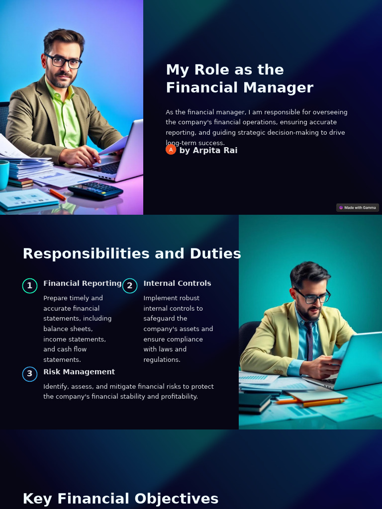 Financial Manager Responsibilities & Goals | PDF | Internal Control ...