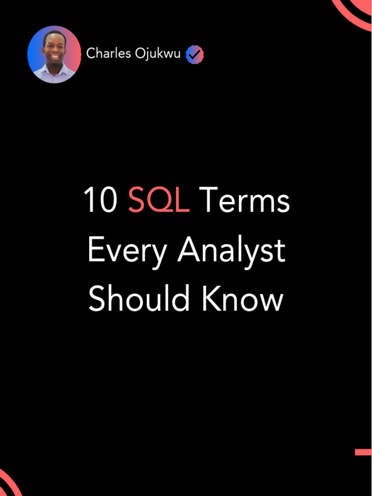 10 SQL Terms Every Analyst Should Know | PDF | Databases | Table (Database)