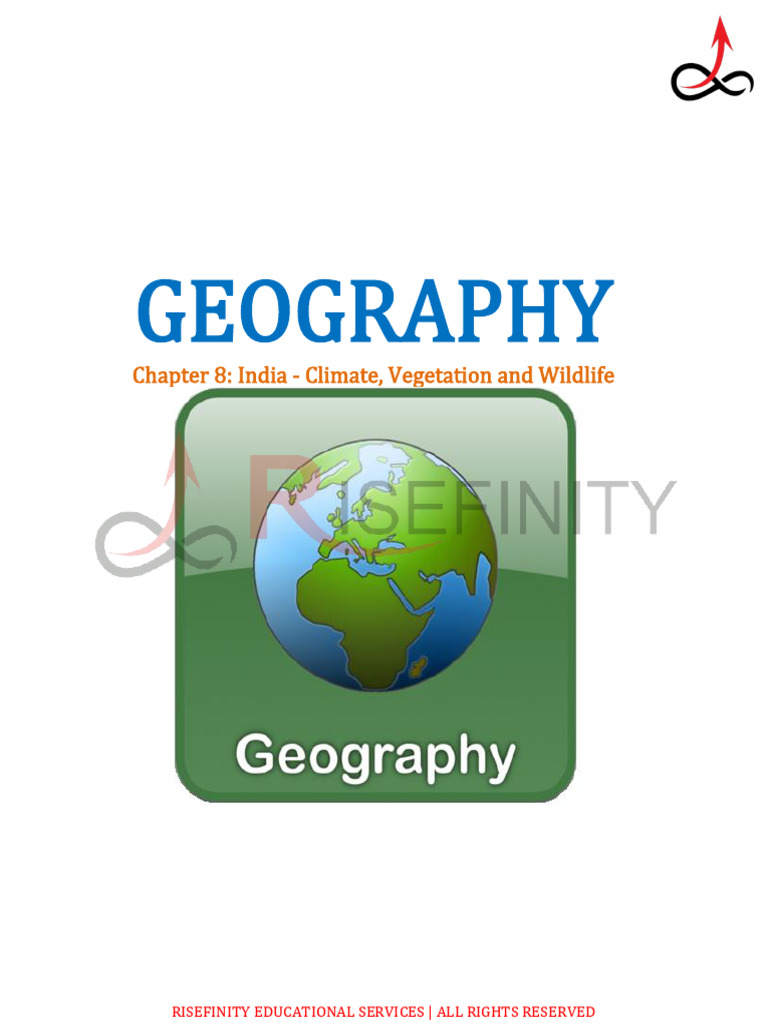 Chapter 8 India Climate Vegetation and Wildlife Watermark | PDF | Monsoon | Forests