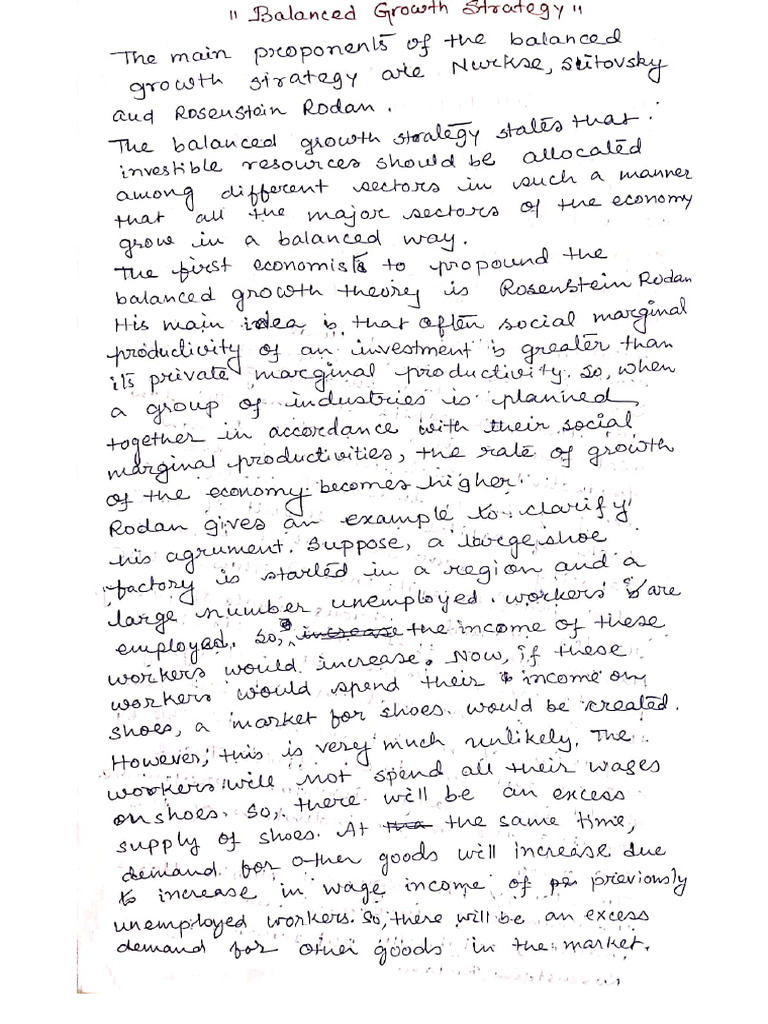 Balanced Growth Theory_UM | PDF