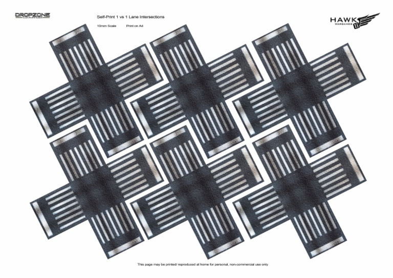 1 vs 1 Lane Intersections A3 | PDF