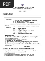 CLASS - 10 History (Last 10 Yrs PYQs) | PDF | Indian Independence ...