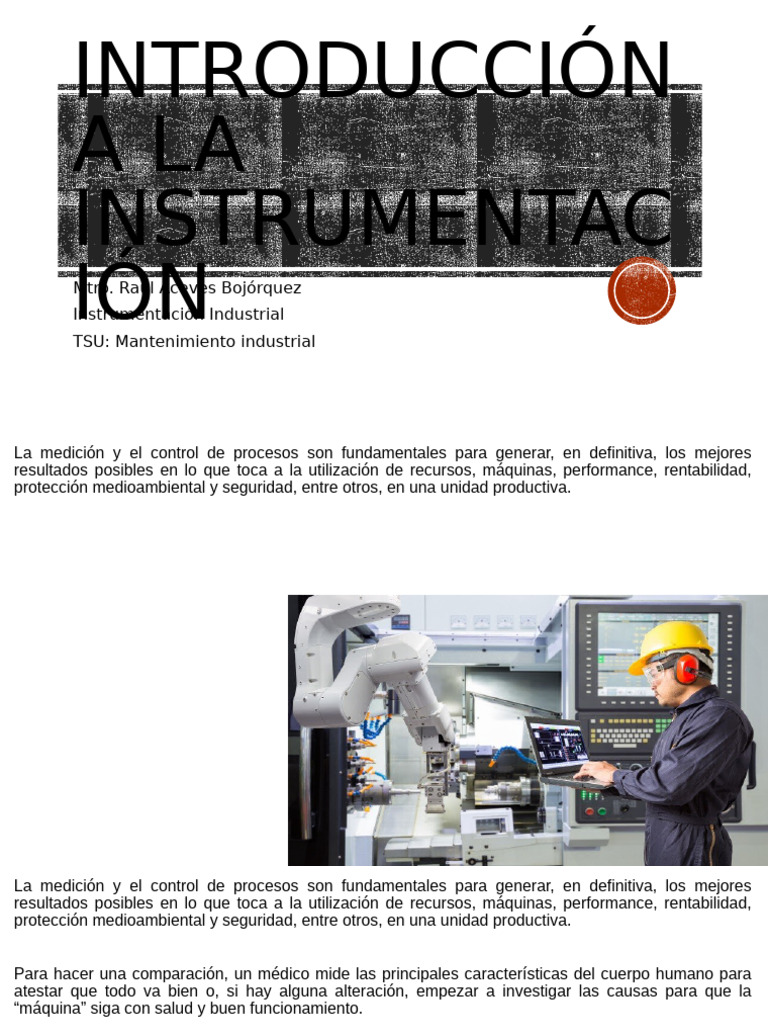 Introducción a la Instrumentación Industrial | PDF | Descarga ...
